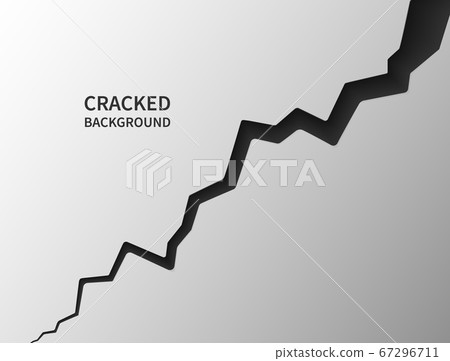 Cracked ground surface. Realistic crack texture. - Stock Illustration ...