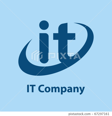 Vector logo of an it company, system integrations - Stock Illustration ...