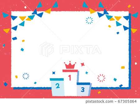 Cute ranking background red - Stock Illustration [67305864] - PIXTA