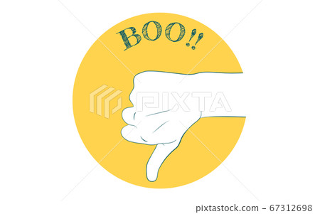Hand sign icon, bad rating bad sign. vector... - Stock Illustration ...