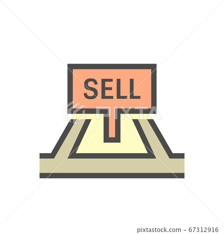 Land for sell vector icon design. - Stock Illustration [67312916] - PIXTA