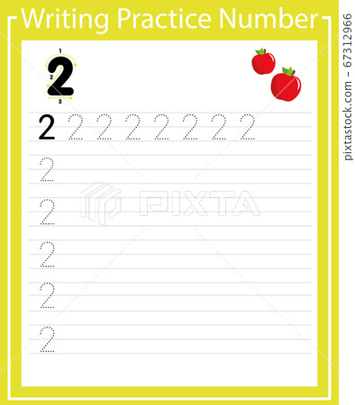 Writing practice number two - Stock Illustration [67312966] - PIXTA