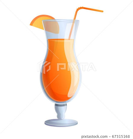 Beach cocktail icon, cartoon style - Stock Illustration [67315168] - PIXTA
