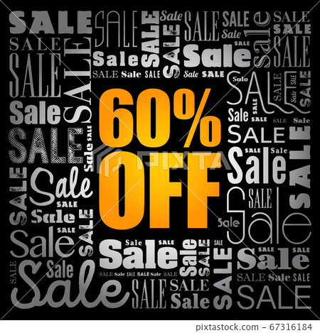 60% OFF Sale word cloud collage - Stock Illustration [67316184] - PIXTA