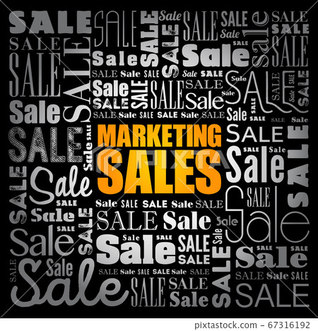 Marketing SALES word cloud collage - Stock Illustration [67316192] - PIXTA