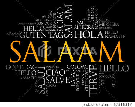 SALAAM (Hello Greeting in Persian,Farsi) - Stock Illustration [67316317 ...