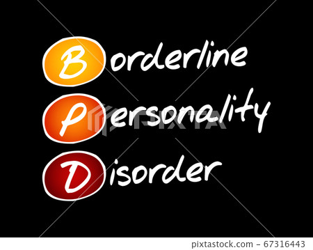 BPD - Borderline Personality Disorder, acronym - Stock Illustration ...