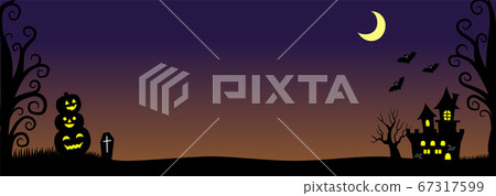Halloween background material - Stock Illustration [67317599] - PIXTA