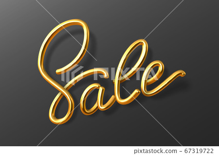Hand writing calligraphy sale sign. - Stock Illustration [67319722] - PIXTA