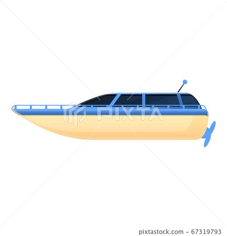 Boat toy remote control icon, cartoon style - Stock Illustration ...