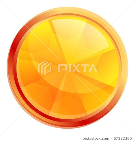 Beauty gold gem icon, cartoon style - Stock Illustration [67322390] - PIXTA