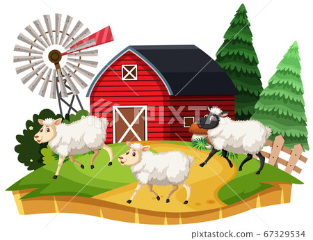 Sheep House Clipart