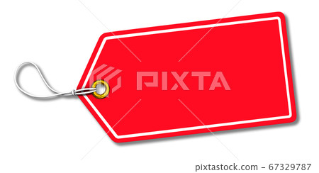 Red price tag - Stock Illustration [67329787] - PIXTA