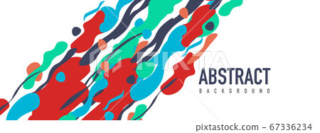 Trendy liquid style shapes abstract design,... - Stock Illustration ...