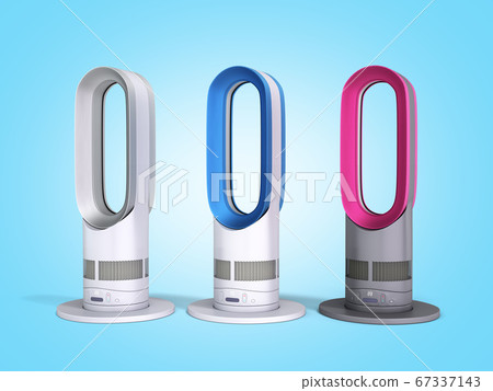 different color modern air purifiers with heating - Stock Illustration ...