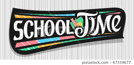 Vector banner for School Time - Stock Illustration [67339677] - PIXTA