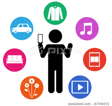 Various subscription image pictogram illustrations - Stock Illustration ...