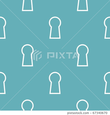 Keyhole pattern seamless blue - Stock Illustration [67340670] - PIXTA