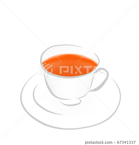 Black tea illustration - Stock Illustration [67341337] - PIXTA