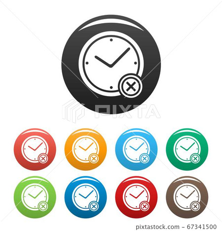 No time icons set vector simple - Stock Illustration [67341500] - PIXTA