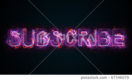 The word Subscribe on a screen on the Internet....-插圖素材 [67346079 ...