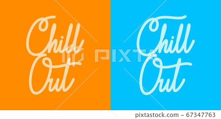 Abstract Hand Written Word Chillout Vector - Stock Illustration ...