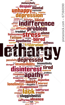 Lethargy word cloud - Stock Illustration [67360090] - PIXTA