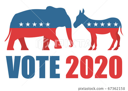 Democrats and republicans vector isolated. - Stock Illustration ...