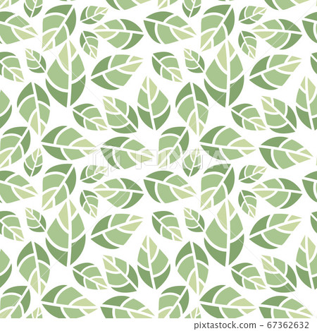 Seamless pattern with leaf - Stock Illustration [67362632] - PIXTA