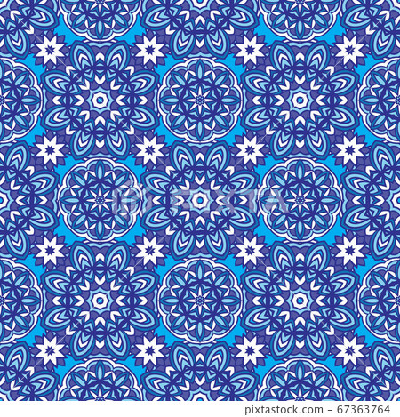 Geometric seamless tiles vector design surface - Stock Illustration ...