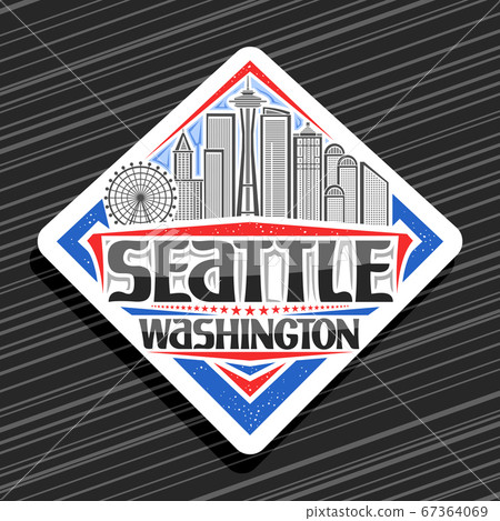 Vector logo for Seattle-插圖素材 [67364069] - PIXTA圖庫
