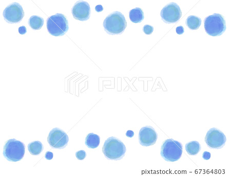Polka dot frame vector material watercolor... - Stock Illustration ...