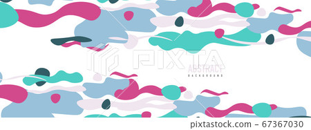 Trendy liquid style shapes abstract design,... - Stock Illustration ...