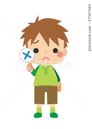 Little boy holding a cross - Stock Illustration [67367464] - PIXTA