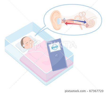 Illustration of newborn hearing... - Stock Illustration [67367720] - PIXTA