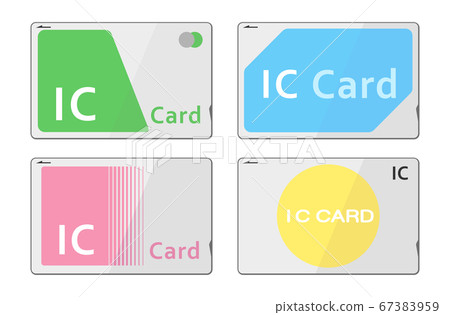 Illustration of various transportation IC cards - Stock Illustration ...