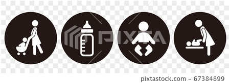 vector, vectors, pushchair - Stock Illustration [67384899] - PIXTA