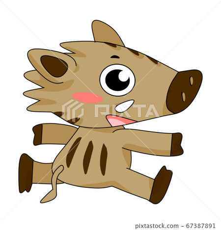 Wild boar character - Stock Illustration [67387891] - PIXTA