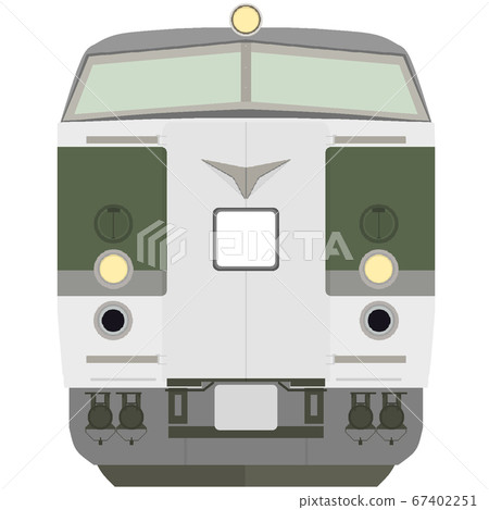 Dot picture style 489 series train (Ama color) - Stock Illustration ...