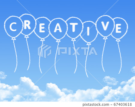 Cloud shaped as creative Message - Stock Illustration [67403618] - PIXTA