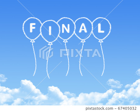Cloud shaped as final Message - Stock Illustration [67405032] - PIXTA