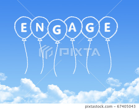 Cloud shaped as engage Message - Stock Illustration [67405043] - PIXTA