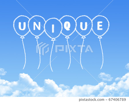 Cloud shaped as unique Message - Stock Illustration [67406789] - PIXTA