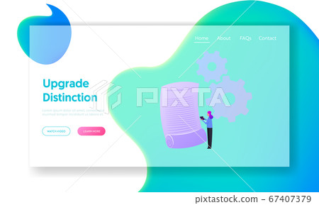 Program Upgrade, Document, Working Process... - Stock Illustration ...