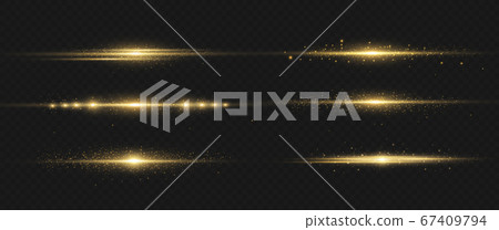 Yellow horizontal line. - Stock Illustration [67409794] - PIXTA