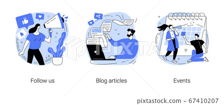 Corporate website links abstract concept vector... - Stock Illustration ...