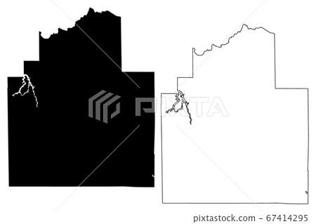 Christian County, Illinois (U.S. county, United - Stock Illustration ...