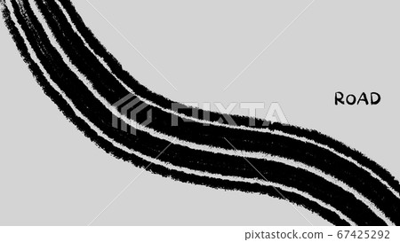 Road Road Desktop Wallpaper Monochrome - Stock Illustration [67425292 ...