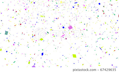 Confetti party parade 3D background - Stock Illustration [67429635] - PIXTA
