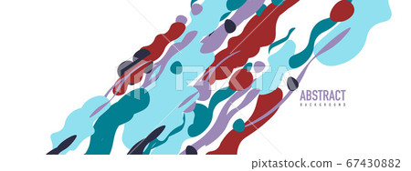 Trendy liquid style shapes abstract design,... - Stock Illustration ...